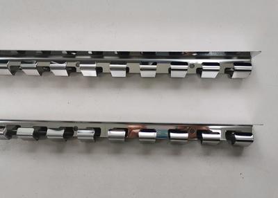 China Steel 984mm Stainless Stamping Parts Hangers Rail For Pvc Softs Strip Curtain for sale