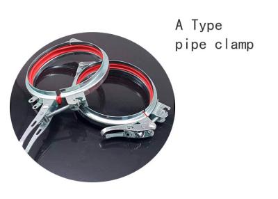 China 600mm Zinc Plated Galvanized Pipe Clamp Carbon Steel Dust Extraction Fittings for sale