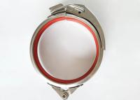 China Ss /Galvanized Quick Locking Pipe Clamp 80-500mm Dia for sale