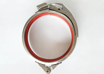 China Ss /Galvanized Quick Locking Pipe Clamp 80-500mm Dia for sale