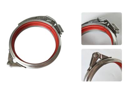 China 80 - 600 Mm Quick Release Pipe Clamp With Lever Mechanism For Modular Ducting for sale