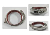China Stainless Steel 80mm Quick Release Pipe Clip Piping Coupling Tool With Rubber Seal for sale