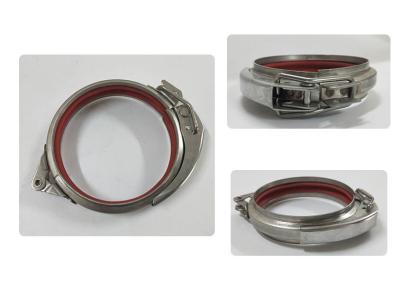 China Stainless Steel 80mm Quick Release Pipe Clip Piping Coupling Tool With Rubber Seal for sale
