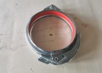China 100mm Galvanized Pipe Clamp Dust Extraction System Quick Release With Sealant for sale