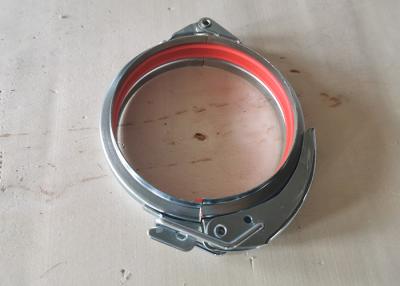 China 100mm Galvanized Pipe Clamp Dust Extraction System Quick Release With Sealant for sale