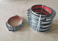 China Dust Collection System Galvanized Pipe Clamp Stamping Parts Air Ducting With Seal for sale