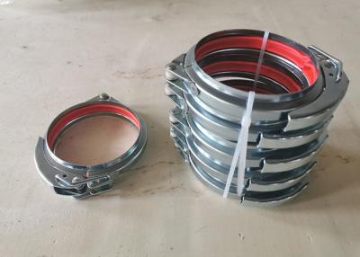 China Dust Collection System Galvanized Pipe Clamp Stamping Parts Air Ducting With Seal for sale