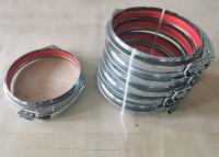 China Ventilation Fittings 140mm Quick Release Pipe Clamp Galvanised for sale