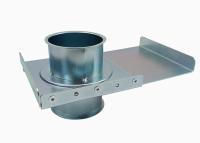 China Manual Galvanized Dust Collection Blast Gate Carbon Steel 80 - 300mm for sale