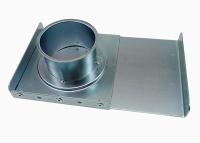 China Dust Collection Fitting Manual Self Cleaning Blast Gates Galvanized Steel 4 Inch Od for sale