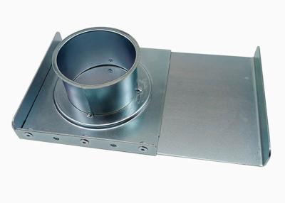 China Dust Collection Fitting Manual Self Cleaning Blast Gates Galvanized Steel 4 Inch Od for sale