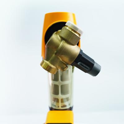 China 1/2in Reuseable Sediment Water Pre Filter For Home Automatic Spin Down Sediment Filter for sale