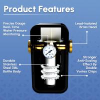 China Water Softener And Filter Combo 4T/H Big Flow Water Descaler For Home Municipal Tap Water for sale