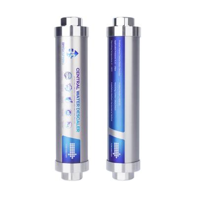 China 3/4in NPT Water Descaler System Golden Hot Tub Scale Remover Softener System for sale
