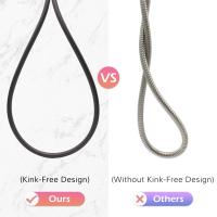 China Food-Grade  Kink-Free Silicone Shower Hose Attachment for Handheld Shower Head for sale