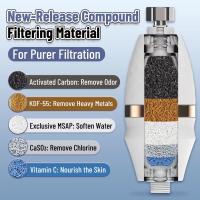 China High Output Revitalizing Shower Filter For Hard Water Shower Head Filter Filtration Reduce Dry Itchy Skin for sale