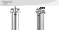 China 5 Micron 304 Stainless Steel Water Pre Filter with Manual Pressure Relief Valve for Superior Filtration for sale