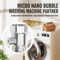 China 2024 Newest Shining Brass Stainless Steel Micro Nano Bubble Nozzle For Washing Machine for sale
