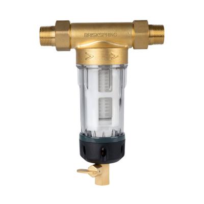 China Food Grade SS316L 40 Micron Reusable Backwash Spin-Down Water Pre Filter for Whole House Filtration for sale