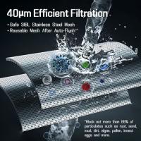 China Fully Automatic 40 Micron SUS 316 Stainless Steel Sediment Filter for Whole House Water Pre Filtration for sale