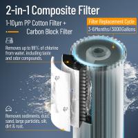 China Compact Central Water Purifier with 15L/min High Flow, 3-Second Quick-Change Cartridge, and Smart Filter Indicator for Whole House Water Protection for sale