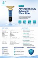 China BriskSpring Q2-BS Automatic Whole House Sediment Pre-Filter with 40 Micron Filtration and SUS316L Stainless Steel Mesh for sale