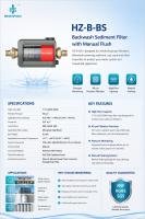 China BriskSpring HZ-B-BS 40 Micron Whole House Sediment Pre Filter with SUS316L Stainless Steel Mesh and 7 T/H High Flow Capacity for sale