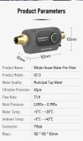 China BriskSpring HZ-D 40 Micron Whole House Sediment Pre Filter with 7 T/H Flow and 360 Degree Swivel Installation for sale