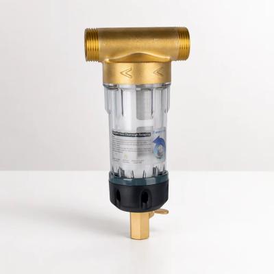 China Whole House Spin Down Sediment Water Pre Filter with 40 Micron Filtration Reusable Design and Food Grade SS316L Mesh for sale