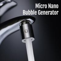 China 1440° Multi-Joint Rotation Micro Nano Bubble Faucet Aerator with 1.09 × 10⁸ ± 1.65 × 10⁷ particles/ml Bubble Concentration and H59-1 Brass + SUS304 Stainless Steel Construction for sale