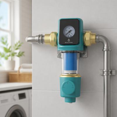 China Whole House Water Filter with 40 Micron Filtration Manual Backwash and 22 GPM Flow Rate for sale