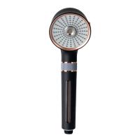 China Black Rose Gold Micro Nano Bubble Shower Head 3 Spray Modes Water Saving Handheld Shower for sale