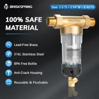 China 40 Micron Whole House Water Pre Filter with Manual Flush and Reusable Mesh Sediment Filter for sale