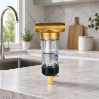 China Whole House Spin Down Sediment Filter with 40 Micron Filtration, Reusable Design, and Food Grade SS316L Mesh for sale