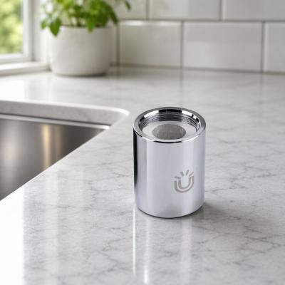 China Micro-Nano Bubble Faucet Aerator with Gas-Liquid Cutting Technology Stainless Steel Mesh for Deep Cleaning for sale