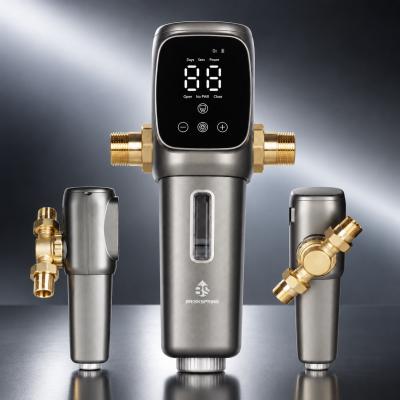 China Automatic Water Pre Filter Sediment Pre Filter with 40 Micron SUS316L Mesh and Timed Self Flushing for Whole House for sale