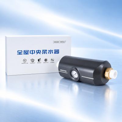 China Salt Free Whole House Water Descaler with Integrated Pressure Gauge Physical Scale Inhibitor for Inline Plumbing for sale