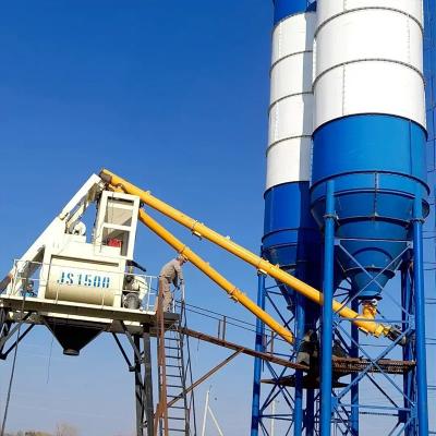 China HZS75 Mobile Concrete Mixing Plant 75m3/h Capacity Batching Systems for sale