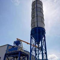 China HZS50 Mobile Concrete Batching Plant 115Kw For Small Scale Construction Sites for sale
