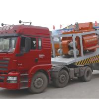 China YHZS100 Mobile Concrete Batching Plant 100m3/h 141kw On Site Mixing Station for sale