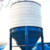 China 150 Ton Cement Silo 3200mm Diameter for Concrete Batching Plant for sale