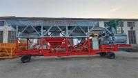 China YHZS50 Mobile Concrete Mixing Plant 50m3/h Forced Two Silo Rapid Mixing Plant for sale