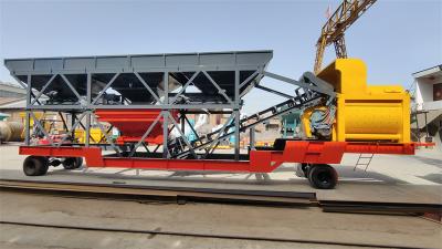China YHZS75 Modular Concrete Mixing Plant 127kw Compact Batching Plant 75m3/h for sale