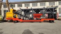 China YHZS100 Mobile Concrete Mixing Plant 100m3/H Productivity Forced Two Silo Speed for sale