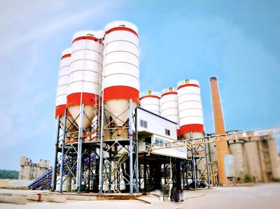 China 150T Concrete Cement Silo 15840mm Total Height for Concrete Mixing Stations for sale