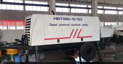 China HBTS80 Diesel Concrete Pump 161kW Portable Trailer Pump 80m3/h for sale