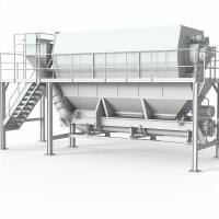 China Belt Type Concrete Batching Plant 25m³/h 2400L Feeding Volume 2.7-3.8m Discharge Height for sale