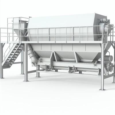China Belt Type Concrete Batching Plant 25m³/h 2400L Feeding Volume 2.7-3.8m Discharge Height for sale