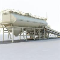 China Belt Type Concrete Batching Plant 25m³/h 2400L Feeding Volume 2.7-3.8m Discharge Height for sale