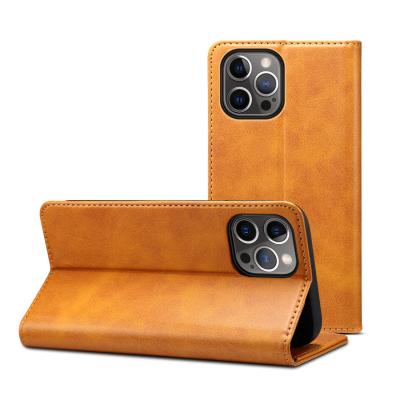 China Genuine Leather Wallet Phone Case ODM / OEM Luxury Iphone Leather Case for sale